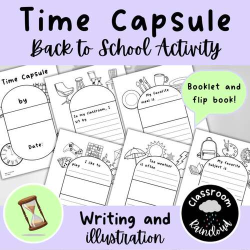 Back to School Print and Go Time Capsule Booklet or Flip Book to Look ...