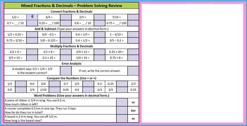 Mystery Digital Pixel Art NO PREP - Gnome Decimal and Fraction Review ...