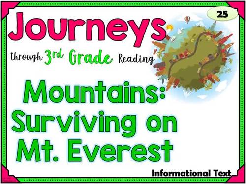 Journeys 3rd Grade Daily Routine- Lesson 25, Mountains, Surviving on Mt ...