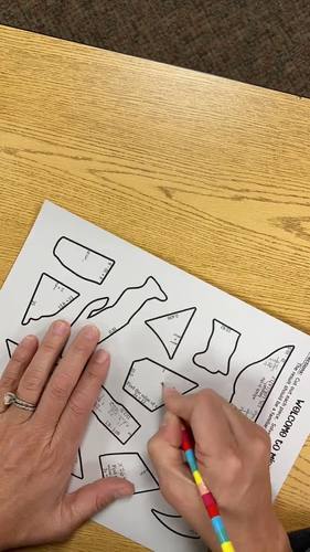 Math Class Rules Apple Mini Puzzle Interactive Notebook First Day