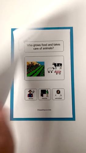 Answering WH Questions with Visuals [Set #2] Speech Therapy | Autism | AAC