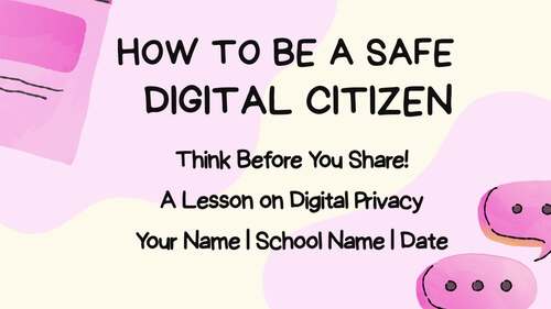 Online Safety Slideshow for Elementary | Internet Safety & Digital ...