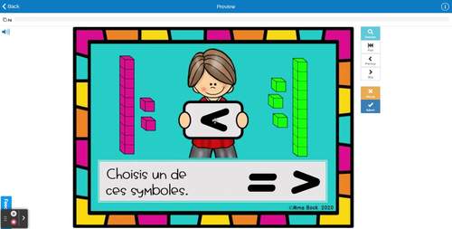 BOOM Cards: Je compare les nombres: 1-20 (en français) by Mme Bock