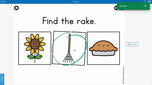 Fall Themed Vocabulary Boom Cards by Speechie Adventures | TPT