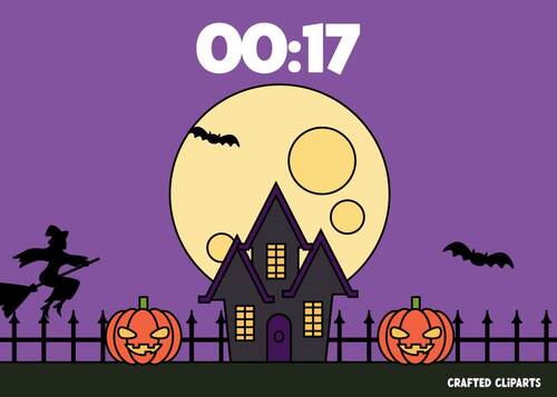 Halloween Visual Timer Countdown Classroom Management Tool Transition ...