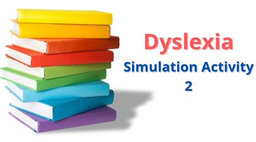Dyslexia Simulation Activity #2 by Created by Kellane | TPT
