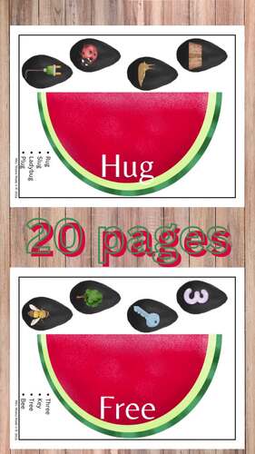 Rhyming Words Game - Watermelon Theme | Phonemic Awareness Literacy Center