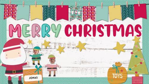 Winter Classroom Decor - Elf Craft & Activity | Bulletin Board Door Decor