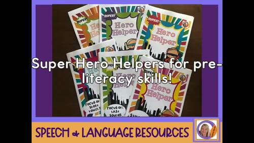 First Sounds: Super Hero Helper Program by Katrina Bevan | TPT