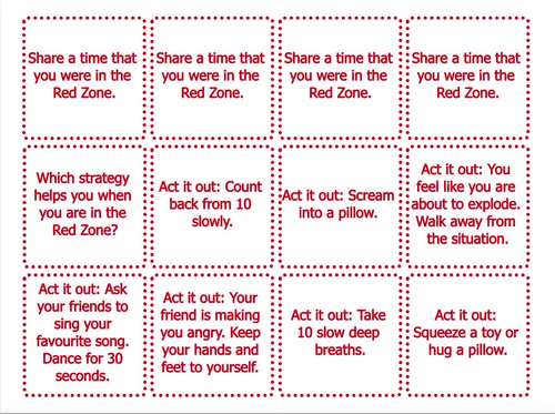 Regulating Emotions and Coping Strategies Scenario Cards Social Skills Game