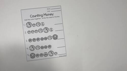 Pastel Money Posters Coin Identification Worksheets Identifying Coins ...