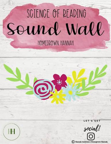 Sound Wall | Science of Reading | Bright Floral Theme by Homegrown Hannah