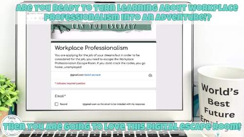 Professionalism in the Workplace Digital Escape Room - Adulting ...