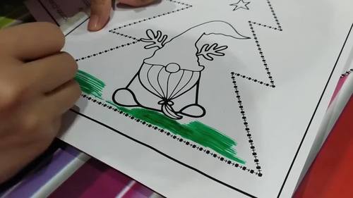 Tessellation Christmas Tree Paper Craft ,Workshop Collaborative Art