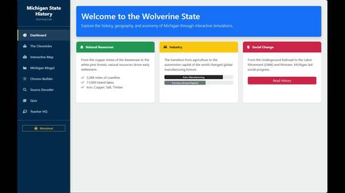 Michigan State History Interactive | Historical Map, Timeline, Quiz & Game