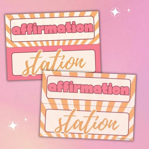 Positive Affirmations Mirror | I Am Affirmations | Pastel Affirmation ...