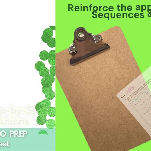 Arithmetic and Geometric Sequences & Series Word Problems - NO PREP w ...