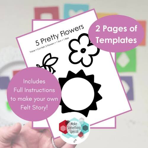 Flower Felt Story DIY | Make Your Own Spring Flannel Story | TPT