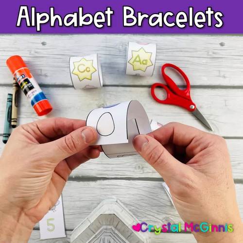 Alphabet Bracelets | Alphabet Activity | Letter Recognition Activity