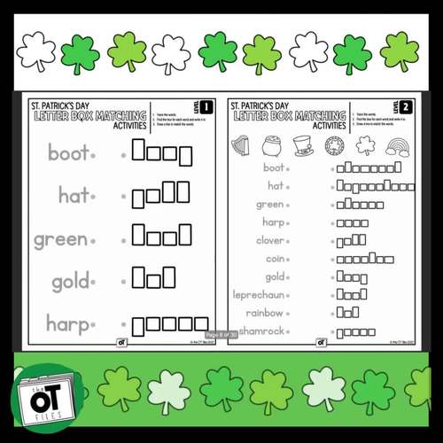 St. Patrick's Day Handwriting Activities and Paper OT | Fine Motor ...
