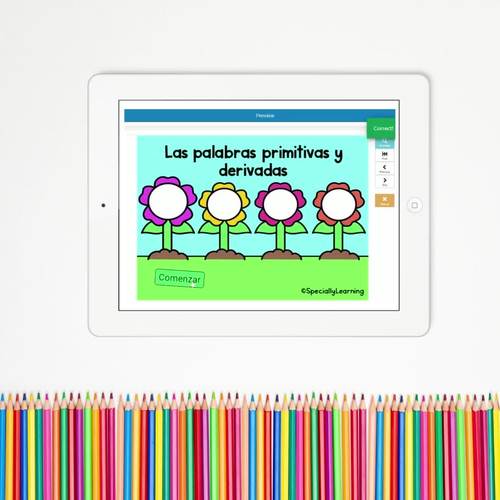 Las palabras primitivas y derivadas - BOOM CARDS by Specially Learning