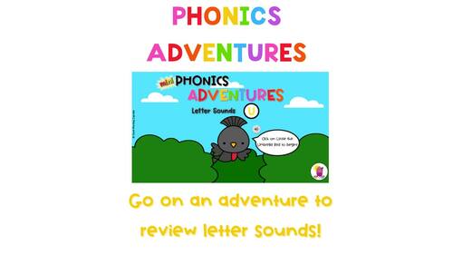 Digital Letter Sound Practice and Review Game | Phonics Adventures U (Mini)