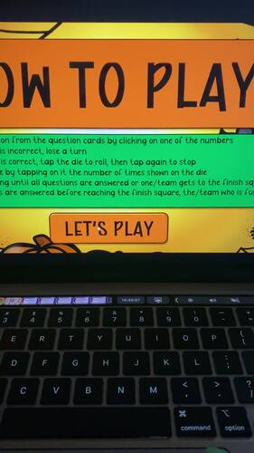 Halloween Vocabulary Board Game Interactive Powerpoint by ESL Teacher Tess