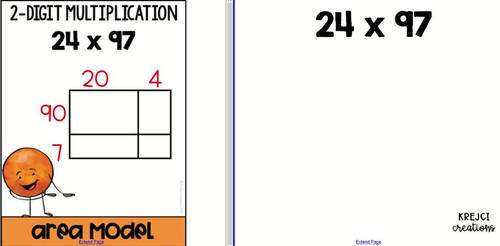 2-Digit Multiplication Anchor Charts - DIGITAL AND PRINTABLE - 4th ...