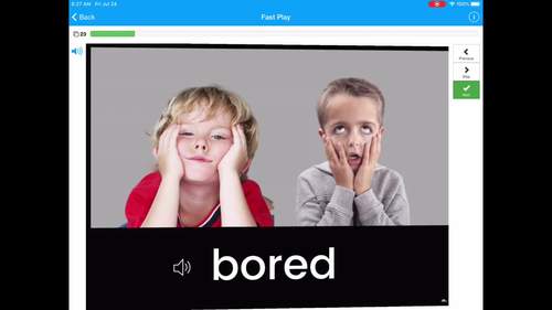 Emotions & Feelings Vocabulary with Photos BOOM CARDS - Digital Task Cards
