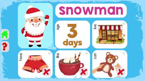 Christmas Describing Cards 4in1 Power Point by Language Stuff | TPT