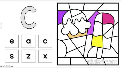 Letter Matching Lowercase and Uppercase Summer Google Slides ...