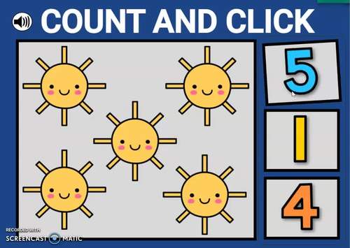 Kindergarten Math Review Back To School Counting by One Curly Girl