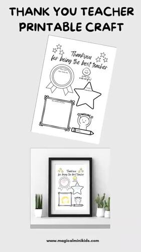 thank you teacher gift, teacher appreciation printable card, end of year,