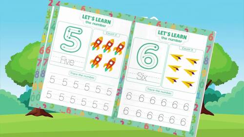 Back To School Printable Math Worksheet Activity Pages, Kindergarten ...