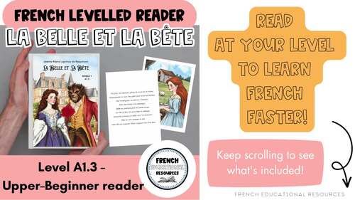 La Belle et La Bête - French Reader for Beginner Readers français Level ...