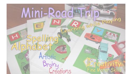 ABC Mini Road Trip with Matchbox cars! by Artistic Brainy Creations
