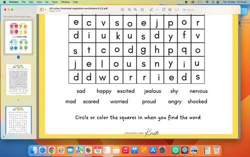 Self regulation worksheets, feelings check in, zones of regulation, Anger