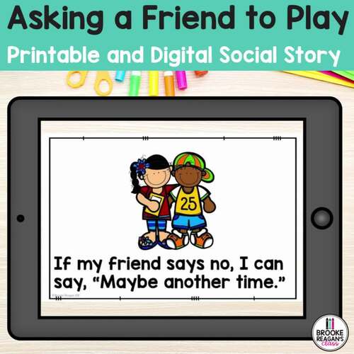 Social Story: Asking a Friend to Play by Brooke Reagan | TPT
