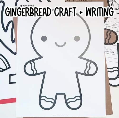 Gingerbread Man Craft | Christmas Writing Activities | TPT