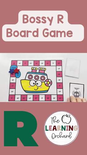 Bossy R-Controlled Vowels BOARD GAME For Kindergarten/First Literacy ...