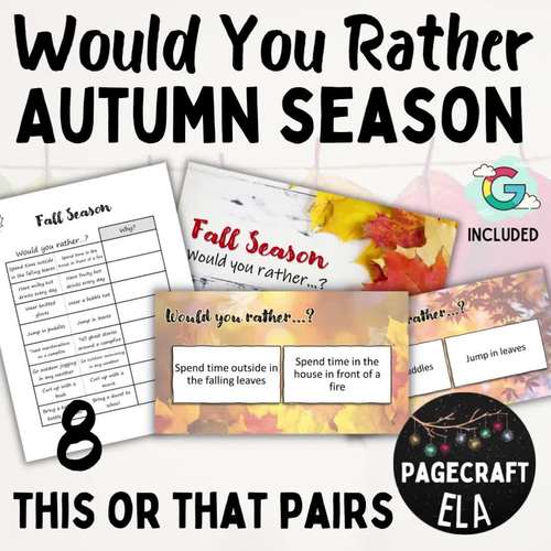 Fall | Autumn | Would You Rather | This or That | Break Breaks | Fun Game