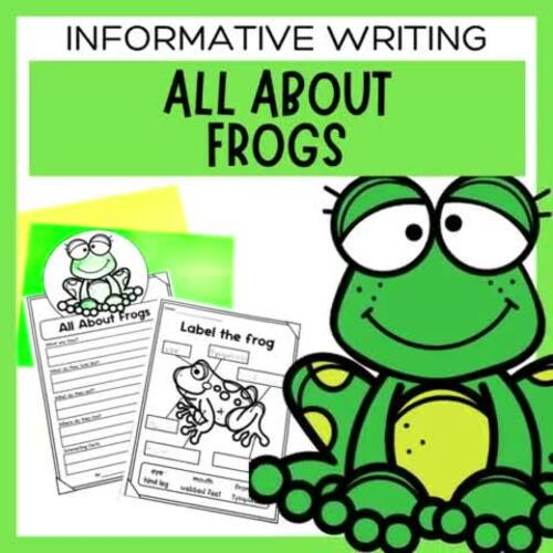 Frog Life Cycle & Informative Writing Worksheet Activities | TPT