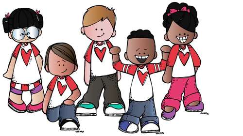 Valentine Kidlettes clip art, holiday clip art Mini by Melonheadz Clipart
