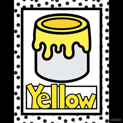 Color Word Posters for Classroom | Paint Theme | Bright & Fun Visuals