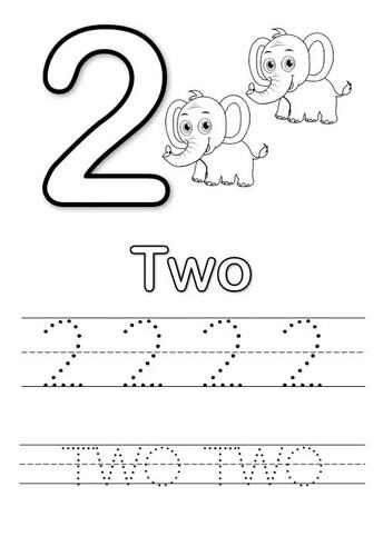 Numbers Worksheet, Handwriting Practice, Number Writing, 0-10 Trace ...