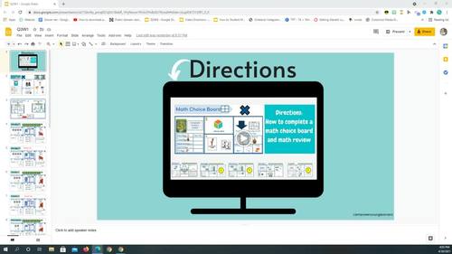 Digital Math Centers and Math Spiral Review Q2W2 Distance Learning