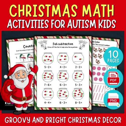 Christmas Math Activities for Autism Kids by ModernKids LearningPress