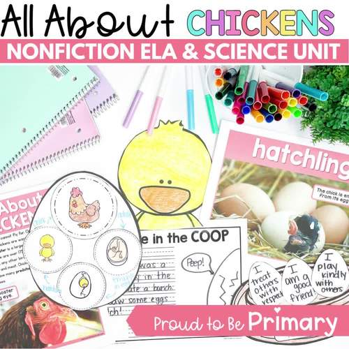 Spring Life Science Units - Butterfly, Chicken, Frog, Flower Activities ...