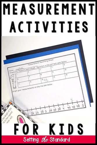 Line Plot and Measurement Activities by Setting the Standard | TpT