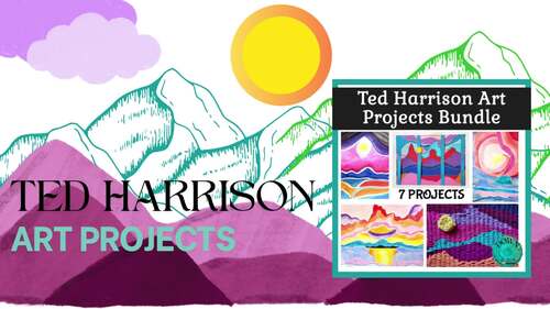 Ted Harrison Landscape Art & Weaving Projects - Elementary Art Lesson